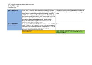 Ben white final major project production diary template 2014_2015 2 | DOCX
