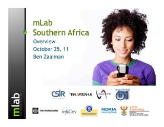 mLab Southern Africa - Ben Zaaiman | PDF