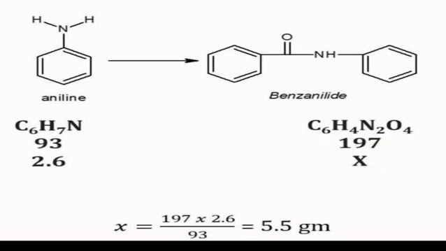 Benzanilide from aniline | PPTX