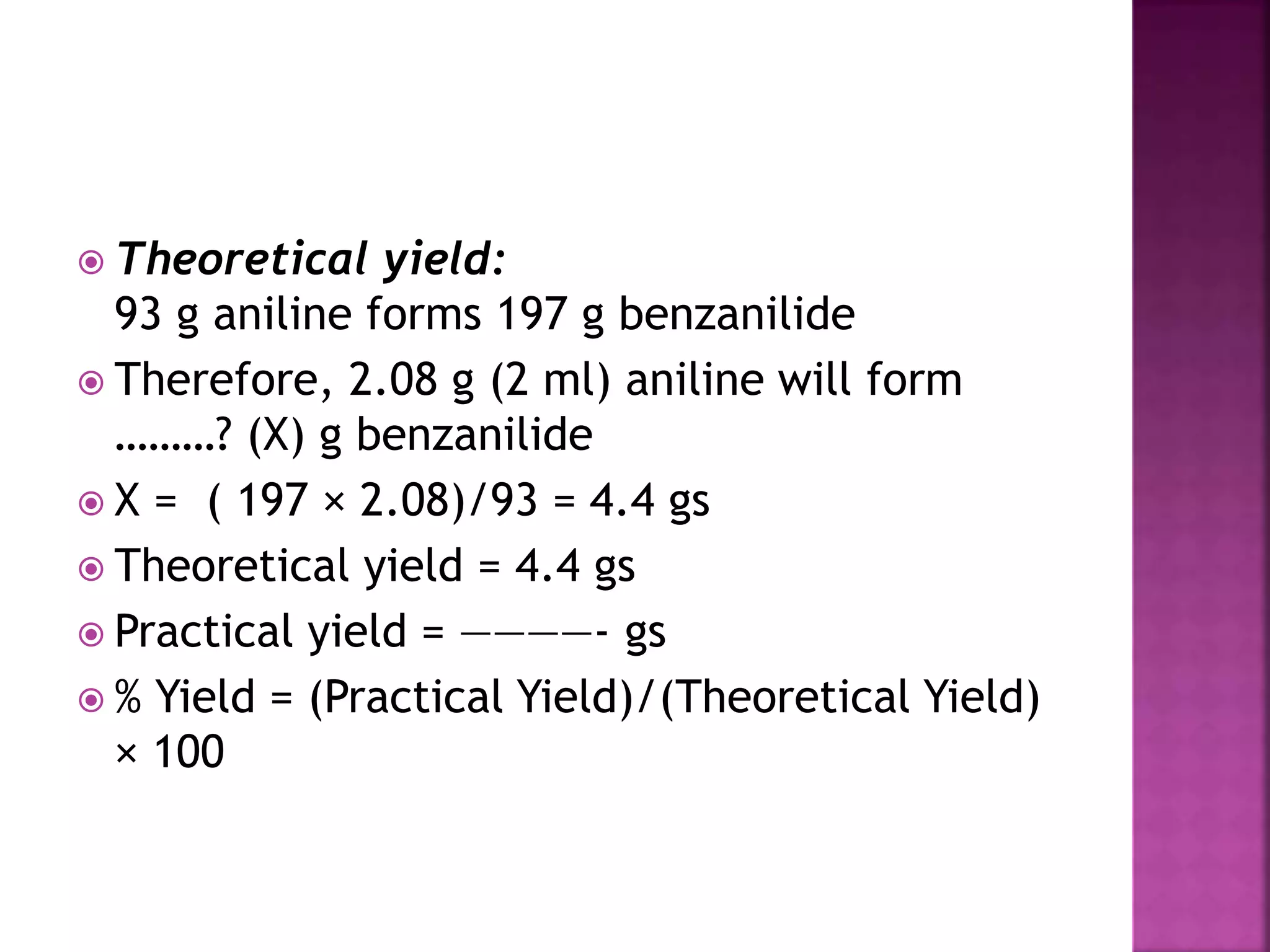 Benzanilide synthesis | PPTX