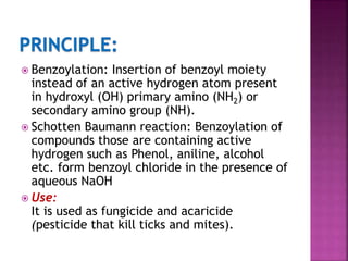 Benzanilide synthesis | PPTX