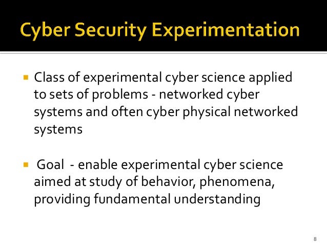 The Science Of Cyber Security Experimentation The Deter Project