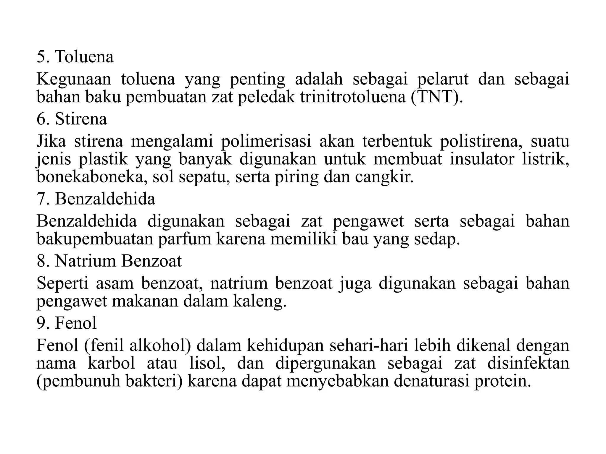 Benzena dan turunannya | PPTX