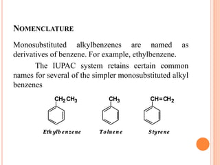 Benzene Pharmaceutical organic chemistry ll unit 1 | PDF