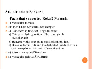 Benzene Pharmaceutical organic chemistry ll unit 1 | PDF