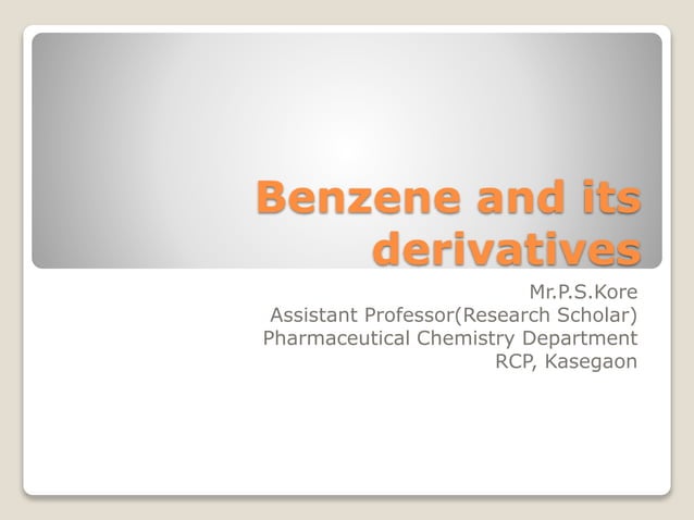 Benzene and its derivatives.ppt