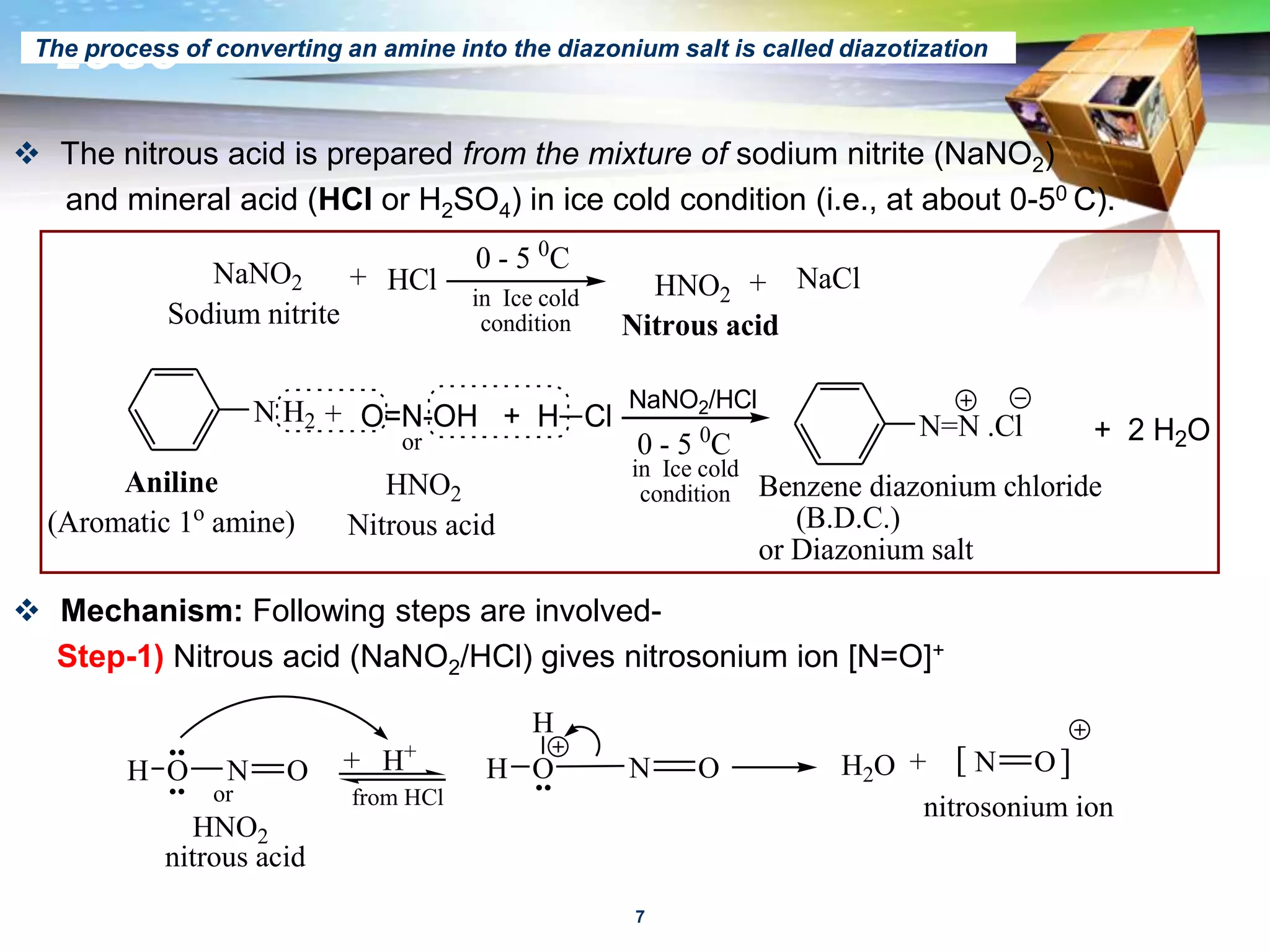 Benzene diazonium chloride by dr. pramod r. padole | PPT