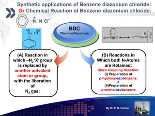 Benzene diazonium chloride by dr. pramod r. padole | PPT