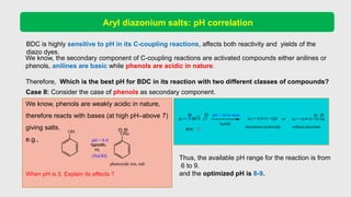 Benzene Diazonium Salts and its application | PPTX | Chemistry | Science
