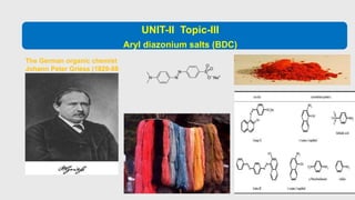 Benzene Diazonium Salts and its application | PPTX | Chemistry | Science