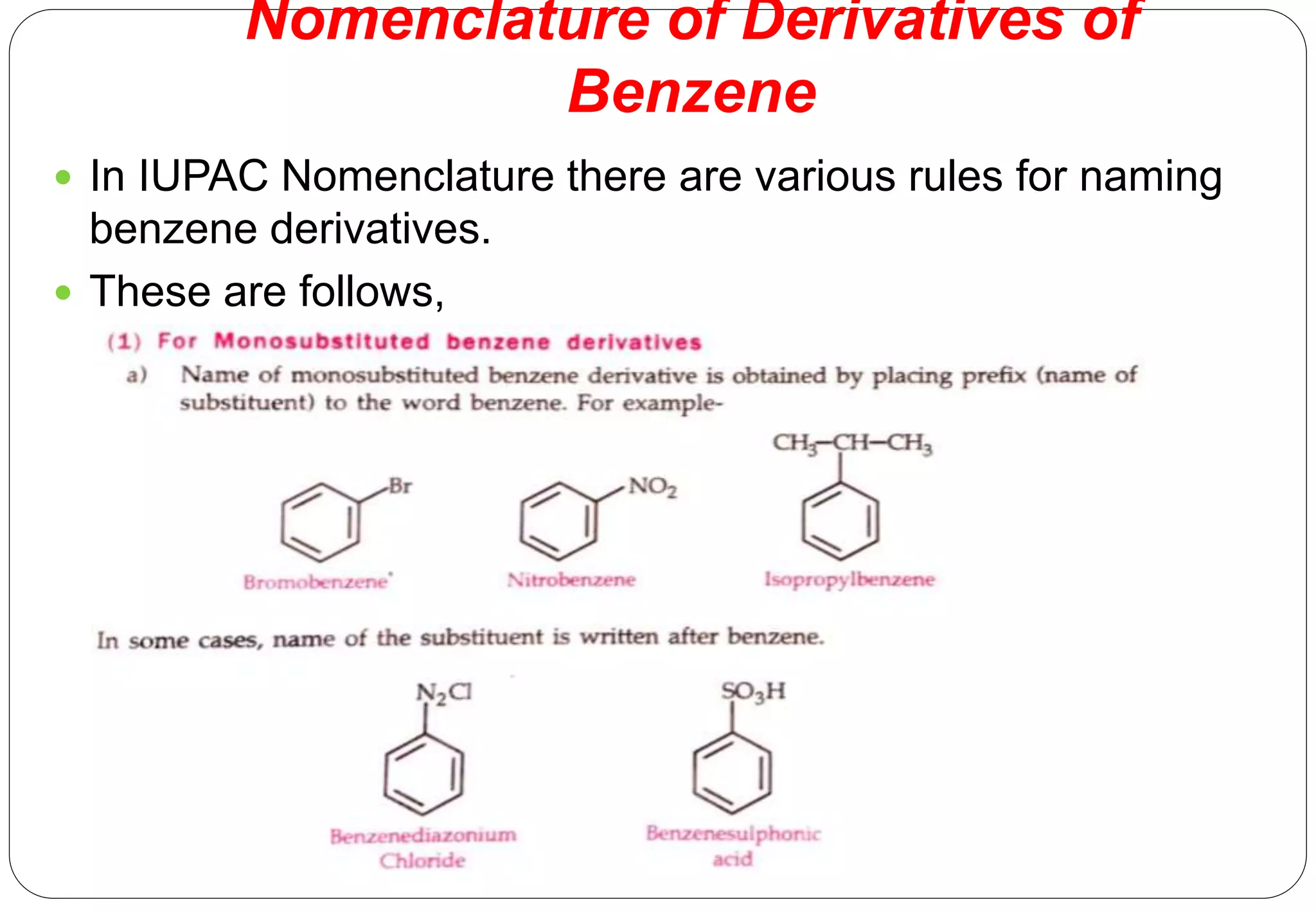 Benzene & its derivative | PPTX