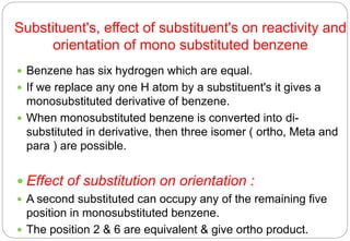 Benzene & its derivative | PPTX