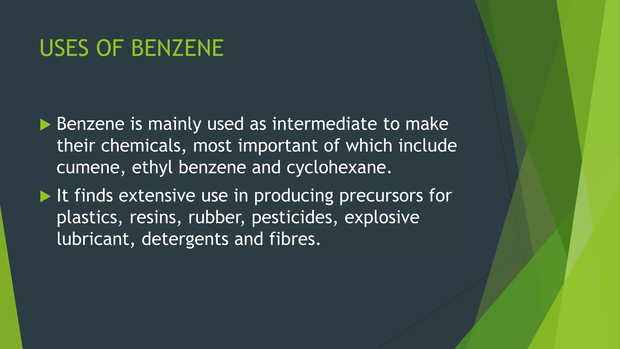 Benzene manufacturing | PPTX