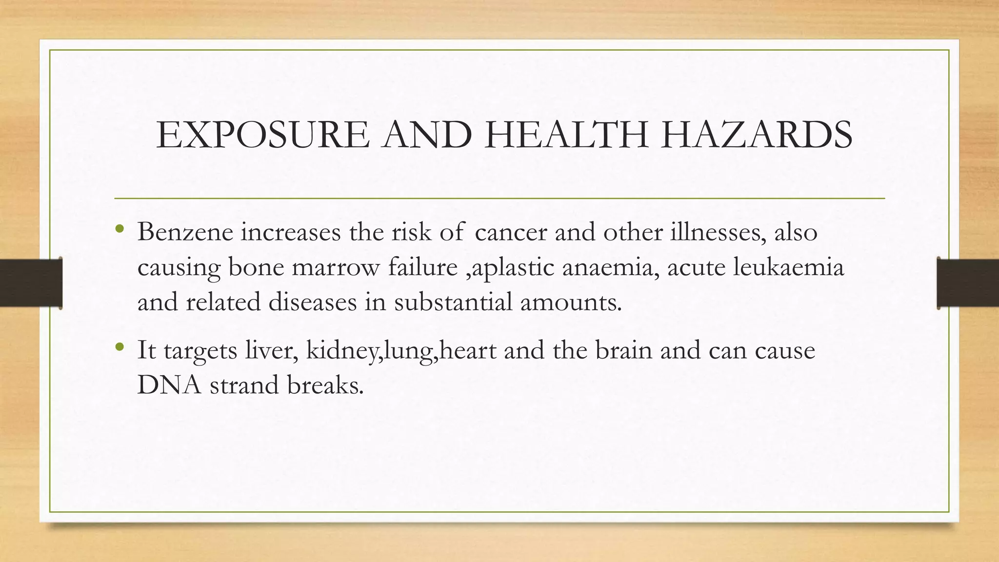 Benzene manufacturing | PPTX