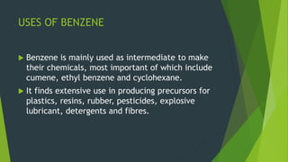 Benzene manufacturing | PPTX