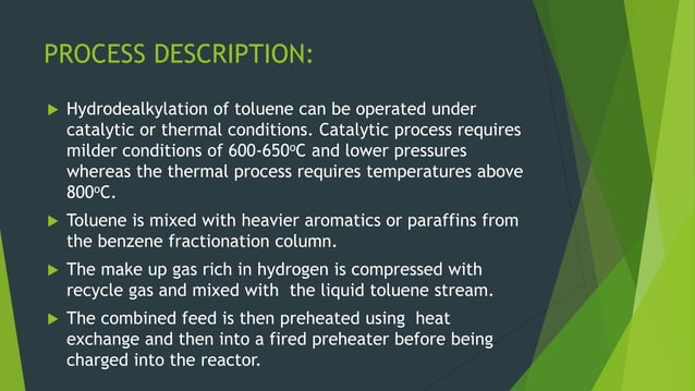 Benzene manufacturing | PPTX | Chemistry | Science