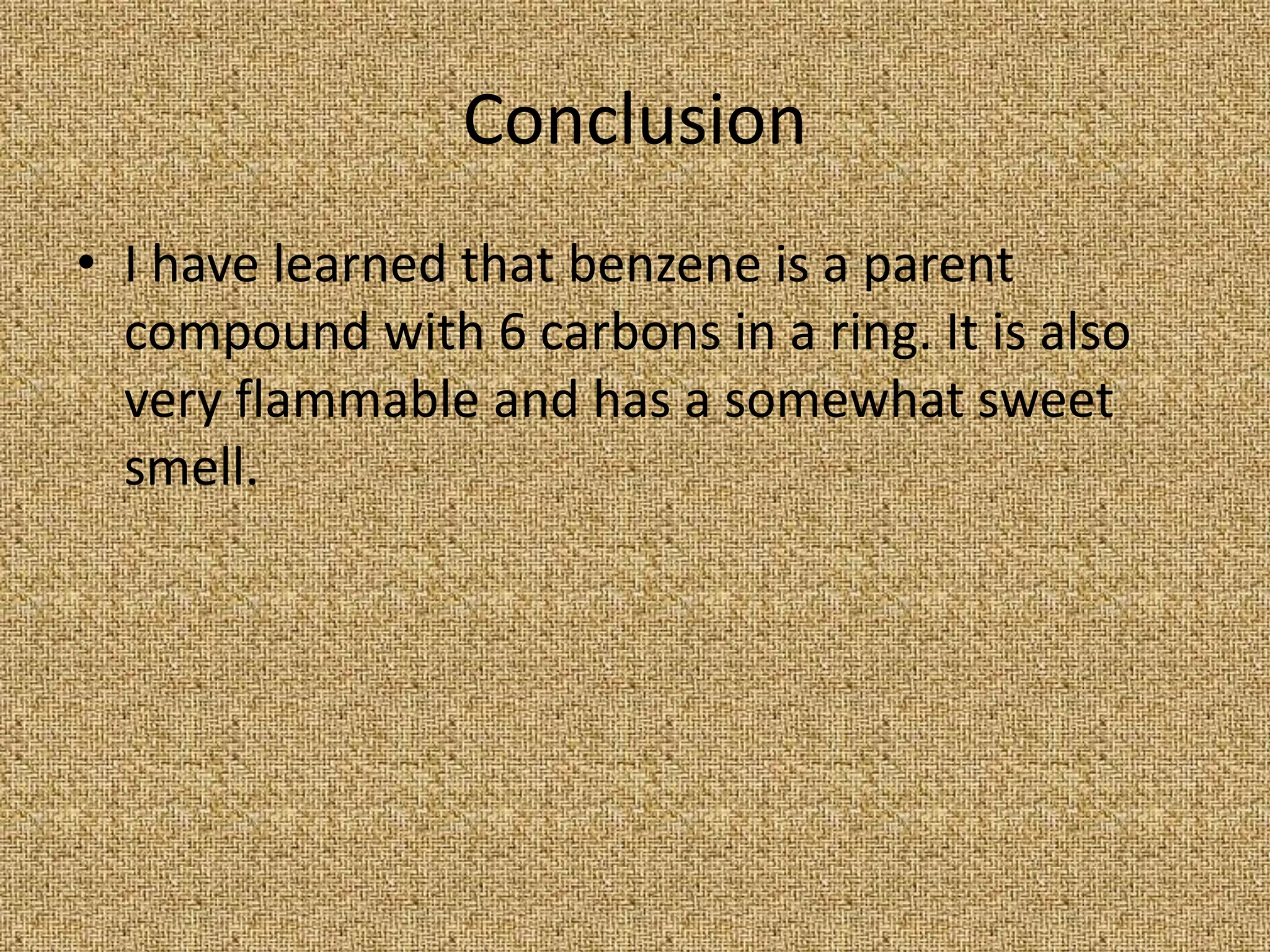 Benzene powerpoint | PPTX