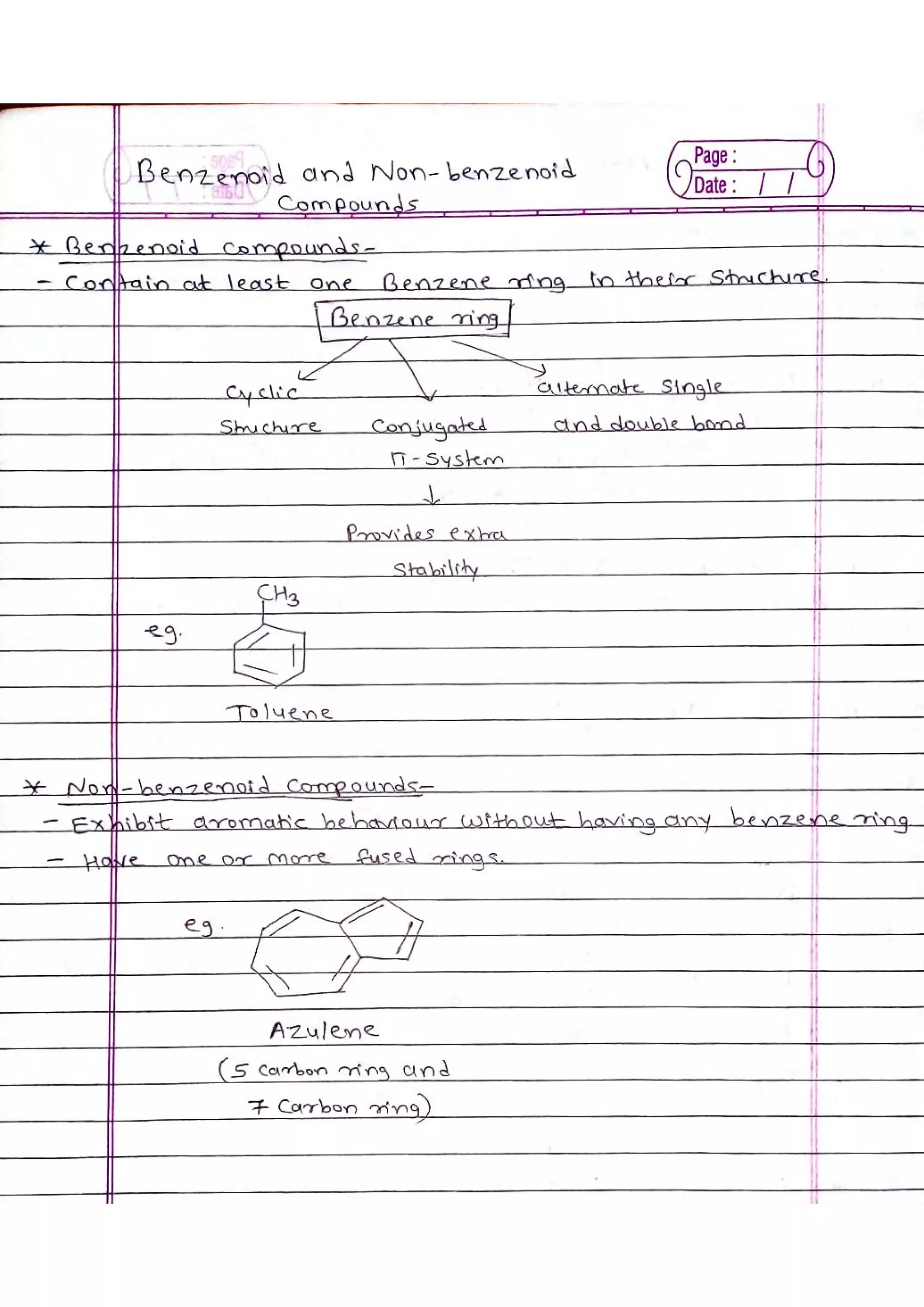 Benzenoid and Non - benzenoid Compounds | PDF