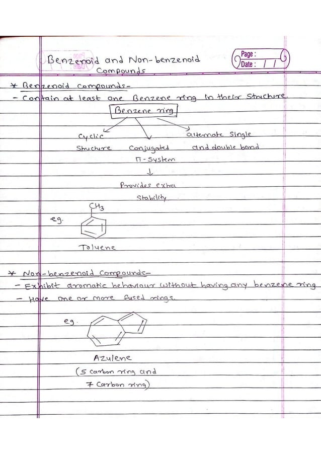 Benzenoid and Non - benzenoid Compounds | PDF