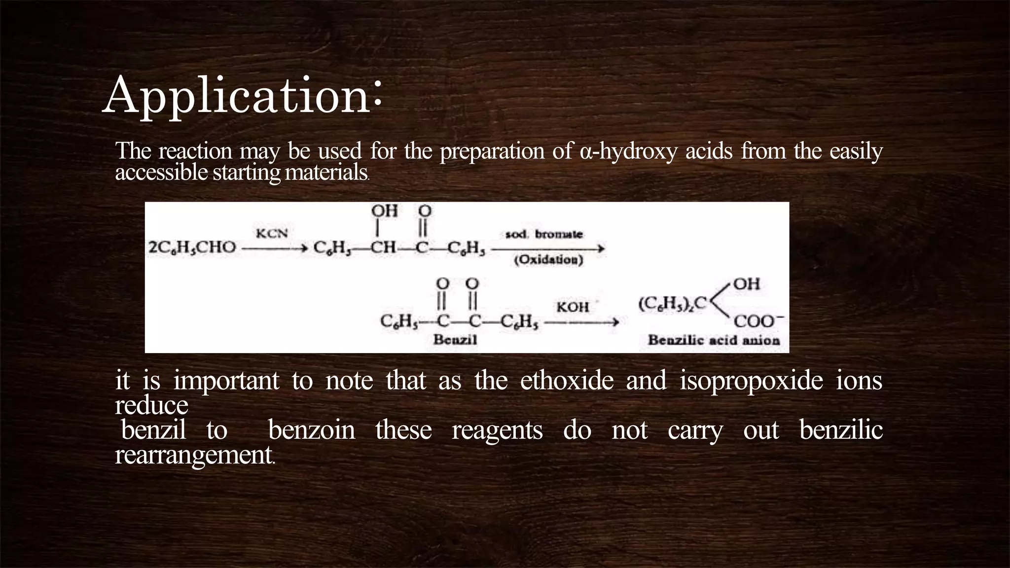 Benzil benzilic acid rearrangement | PPTX | Chemistry | Science