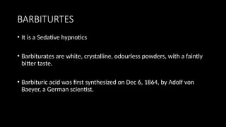 BENZODIAZEPINE & BARBITURATE TOXICITY .....123.pptx