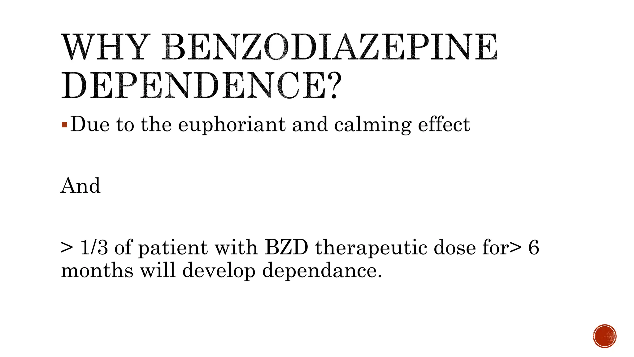 Benzodiazepine (BZD), its abuse and management | PPTX