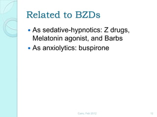 Benzodiazepines: basics | PPTX