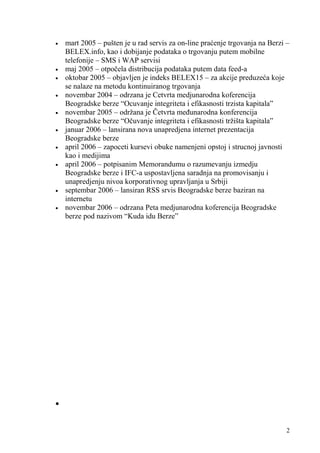 Beogradska berza bankarstvo | DOC