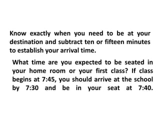 Be on Time | PPTX
