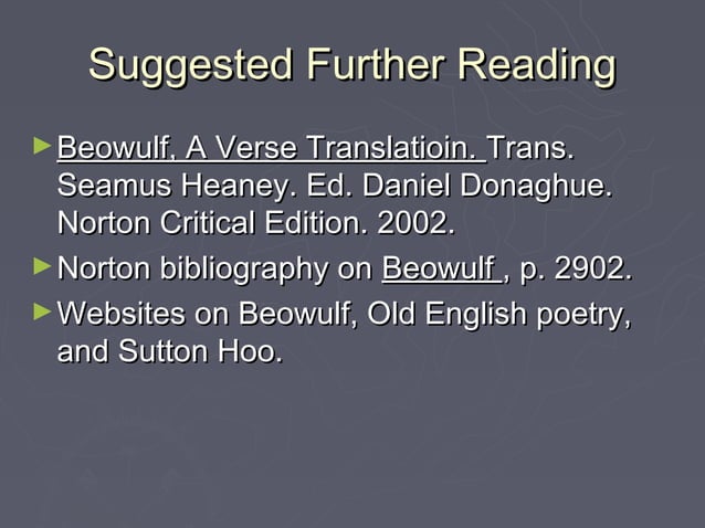 Beowulf | PPT