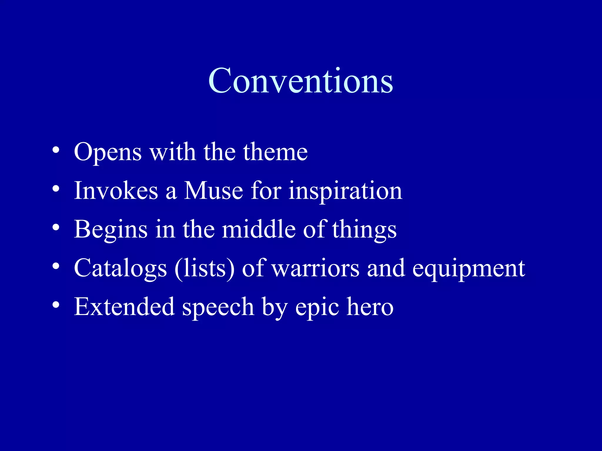 Epic Poem/Epic Hero Introduction | PPT