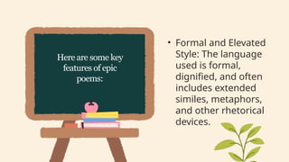 definition of epic poem. story of beowulf | PPT