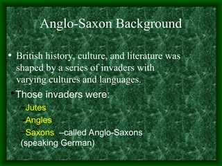 BEOWULF and ANGLO SAXON Powerpoint presentation.ppt