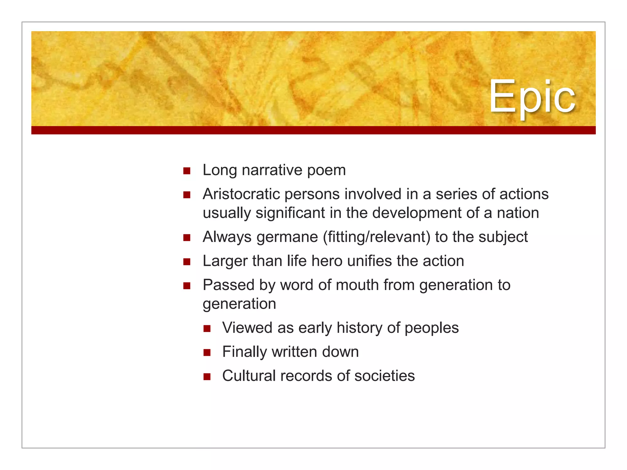 Beowulf and epic | PPTX