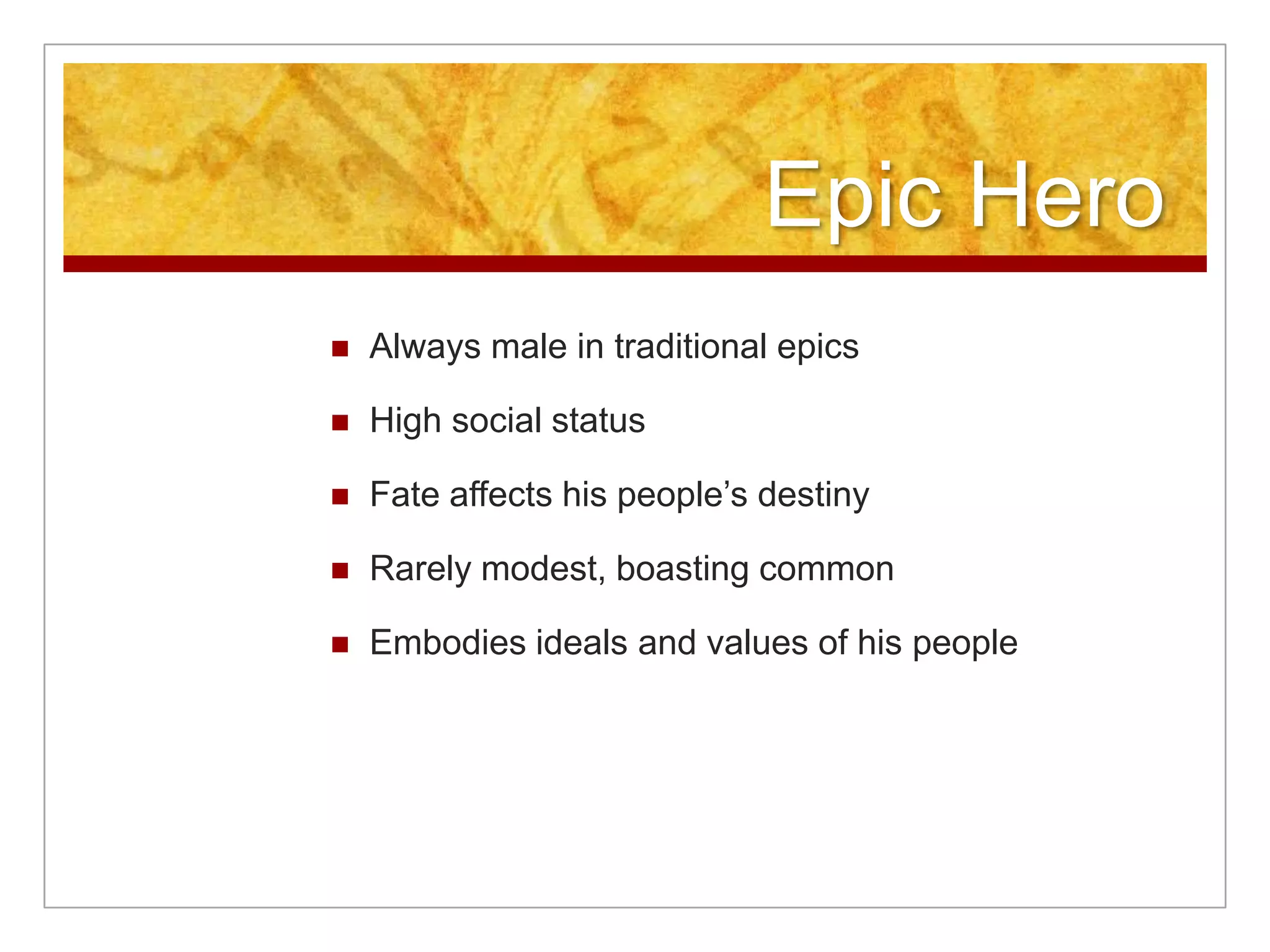 Beowulf and epic | PPTX