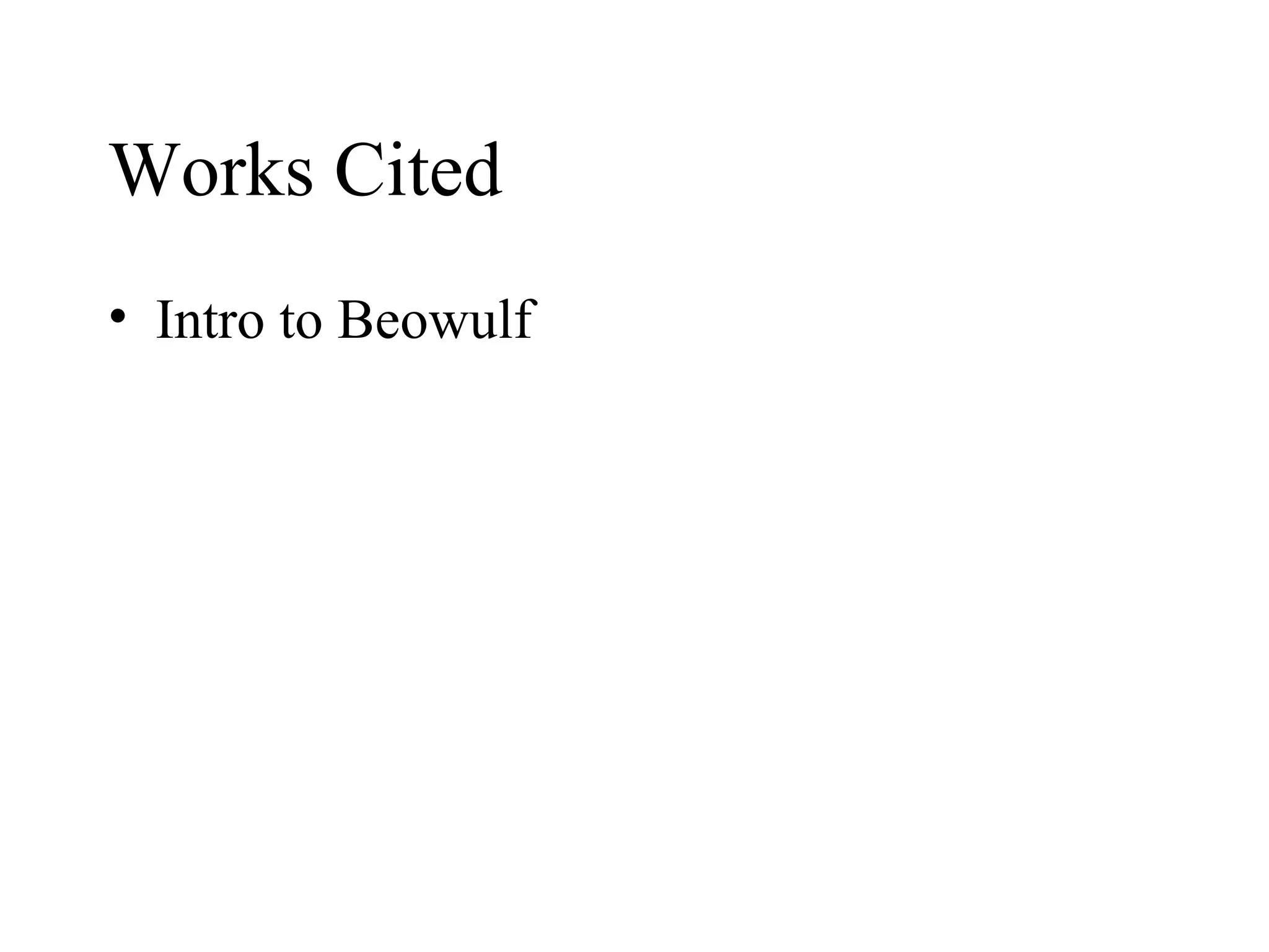 Beowulf Anglo Saxon and Beowulf Background | PPT