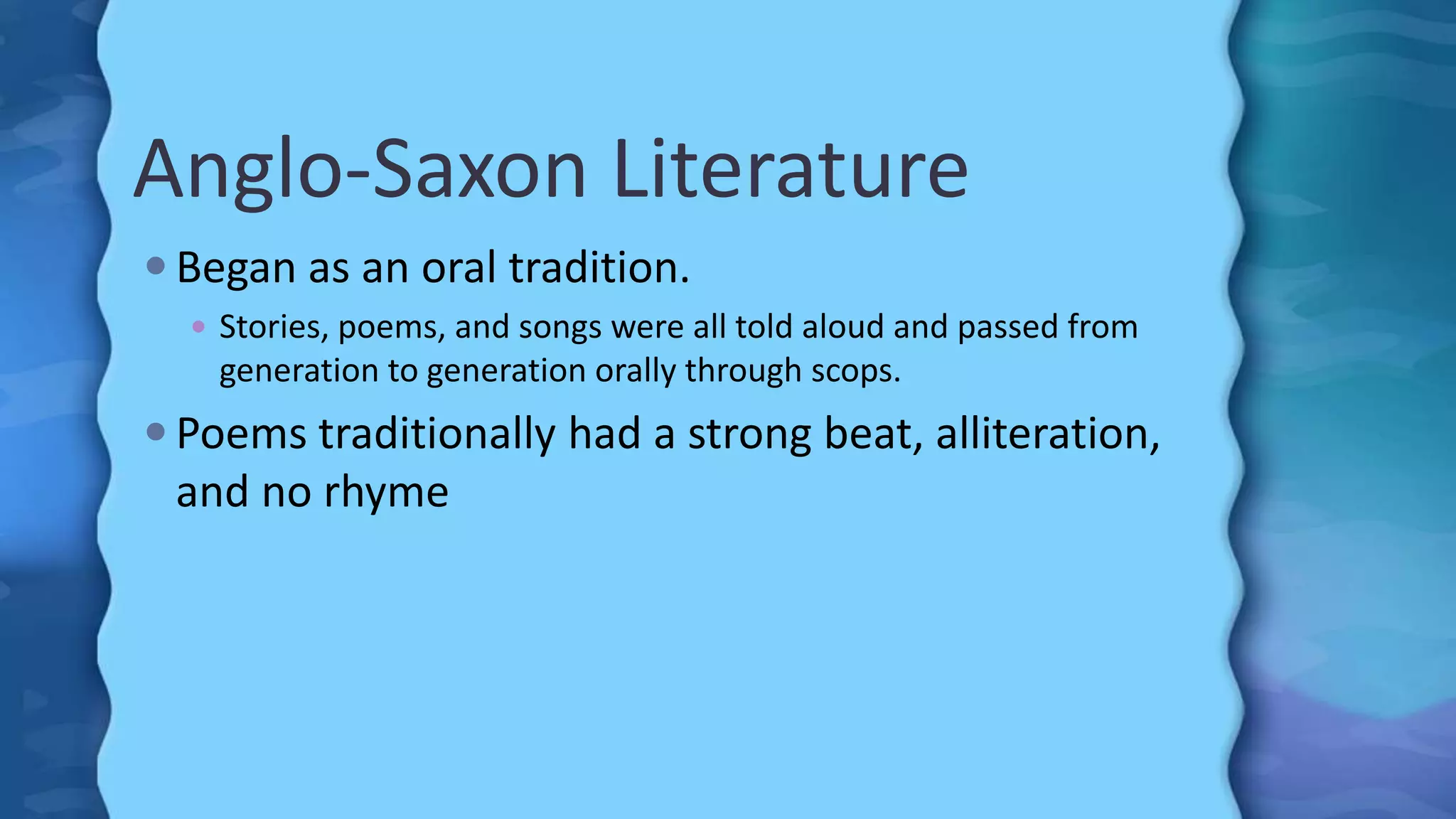 Beowulf Background and Literary Elements PPT | PPTX