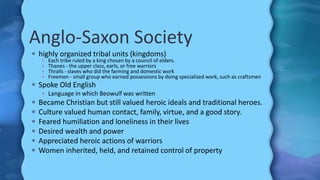 Beowulf Background and Literary Elements PPT | PPT