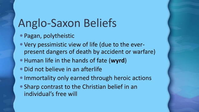 Beowulf Background and Literary Elements PPT | PPT