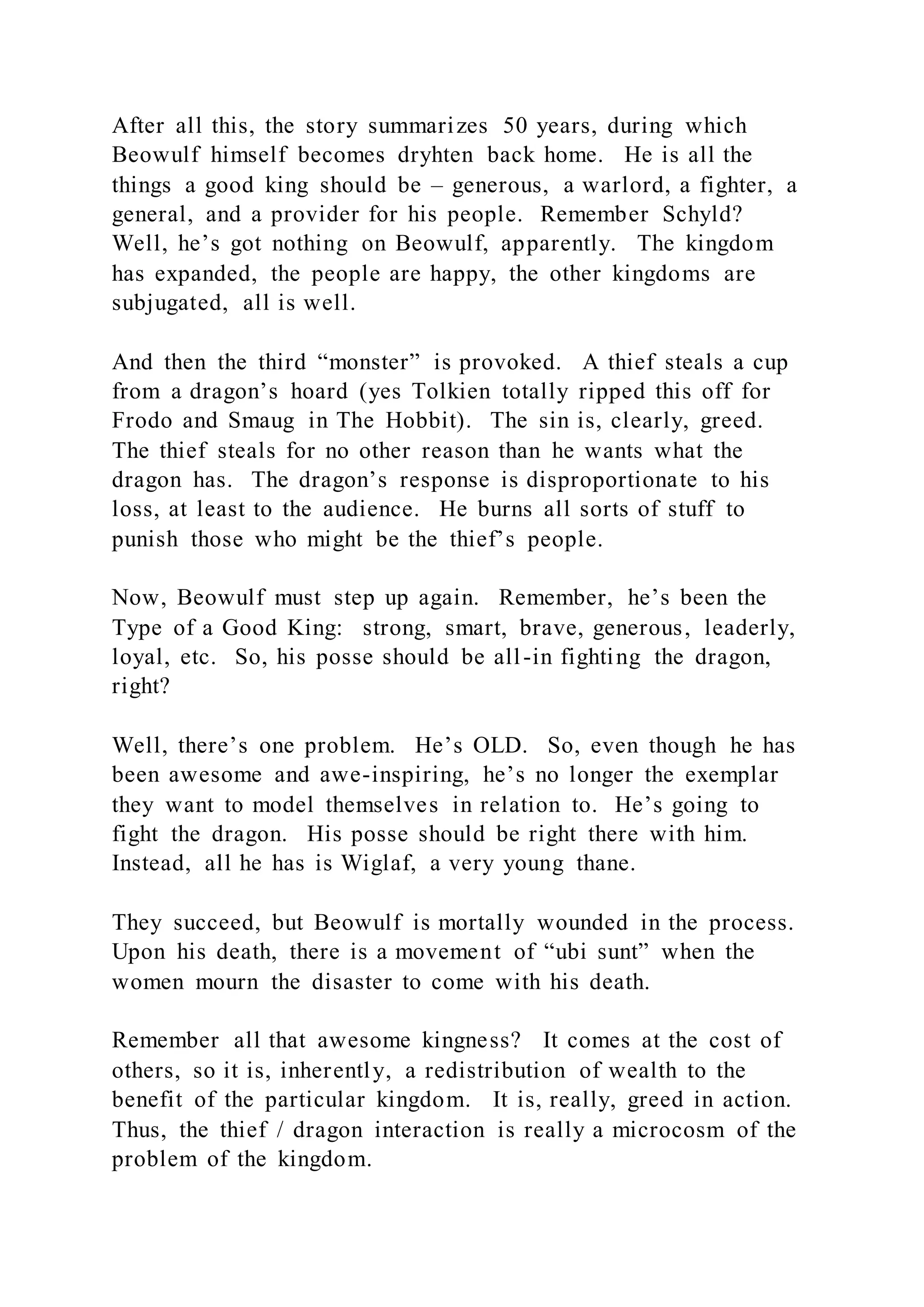 BeowulfBeowulf is often considered the singular, originary, | PDF