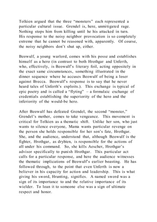 BeowulfBeowulf is often considered the singular, originary, | PDF