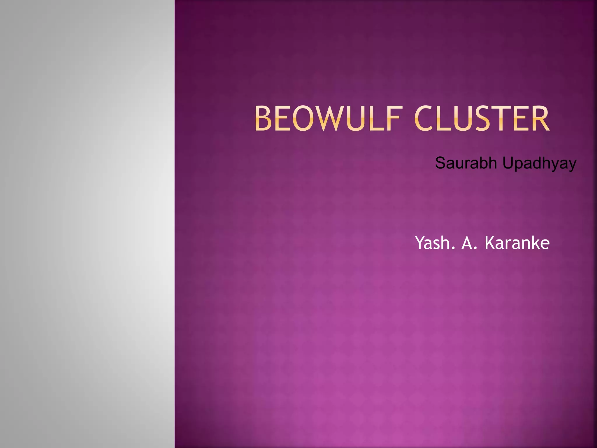 Beowulf cluster Detailed Explanation | PDF | Computing | Technology ...
