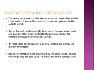 Beowulf cluster | PPTX