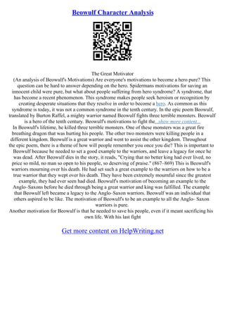 Beowulf Essays | PDF | Genres