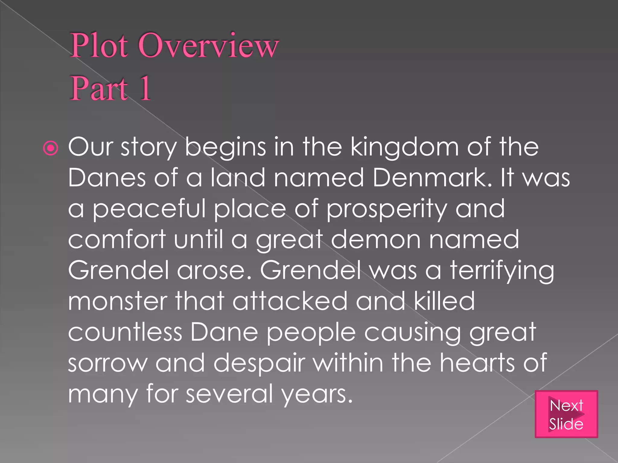 Beowulf fights grendel and the dragonpt1 lesson (edtech demo week 1) | PPTX