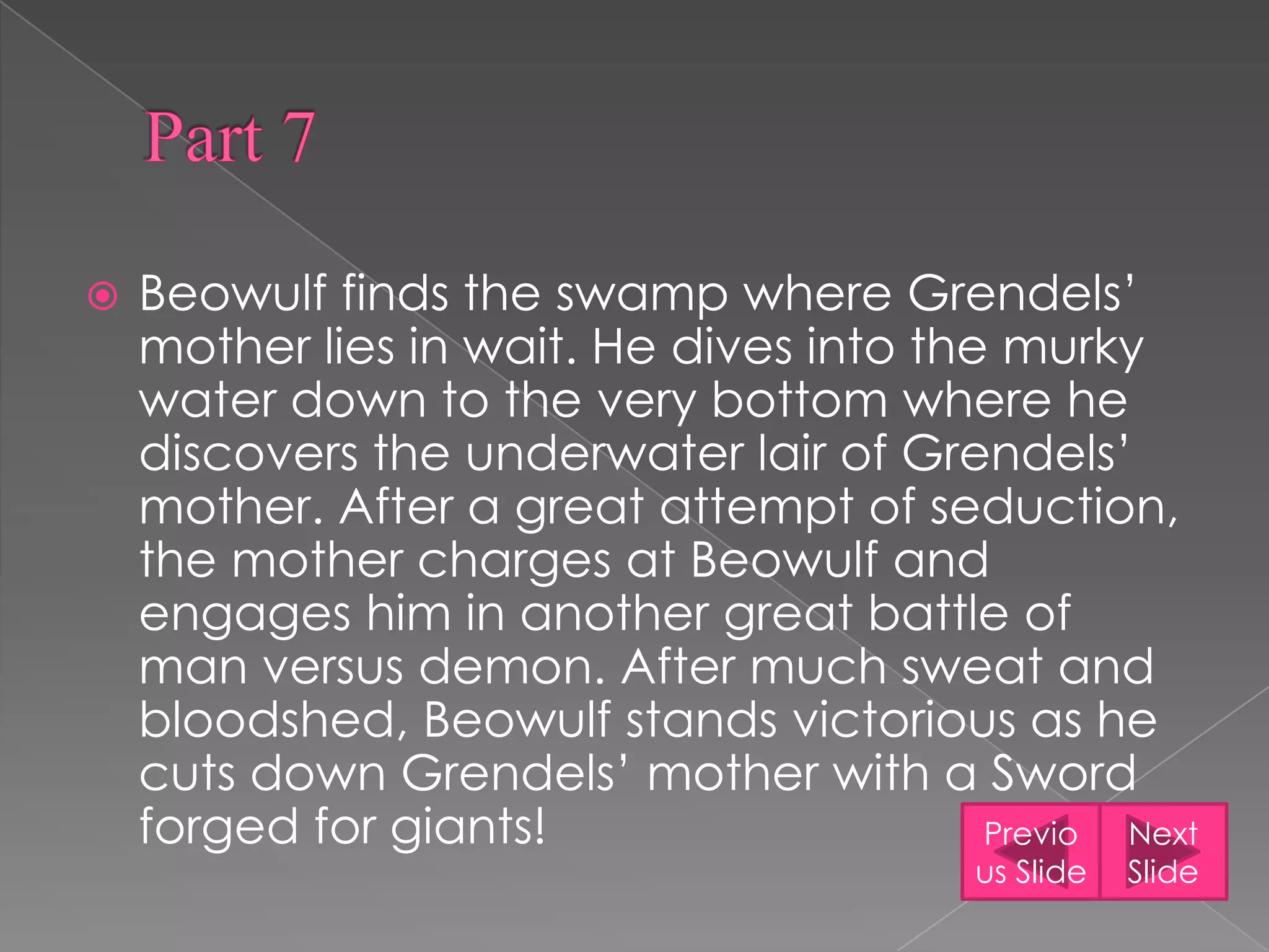 Beowulf fights grendel and the dragonpt1 lesson (edtech demo week 1 ...