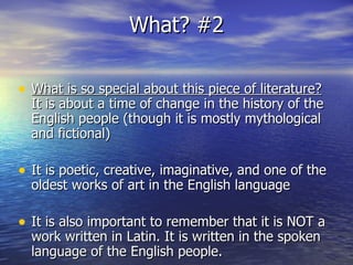 Beowulf Intro Pp 1 | PPT