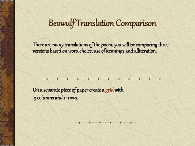 Beowulf Linguistics Powerpoint Presentation.pptx