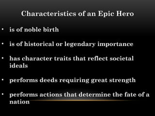 Beowulf Background Notes for Highschool Students | PPTX