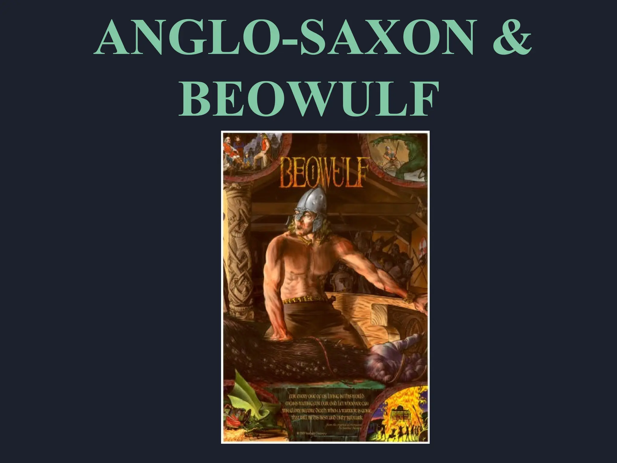 Anglo Saxon and Beowulf Notes for English IV | PPTX